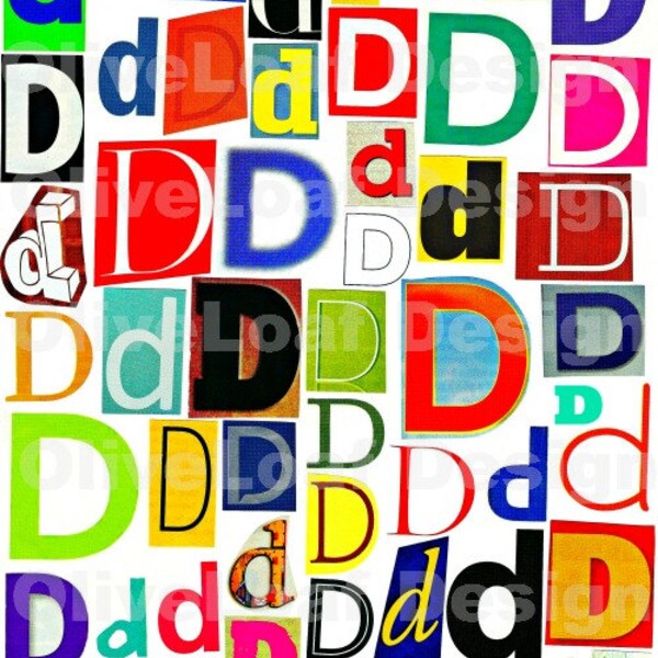 Magazine Letters - Etsy