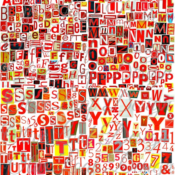 Magazine Letters - Etsy