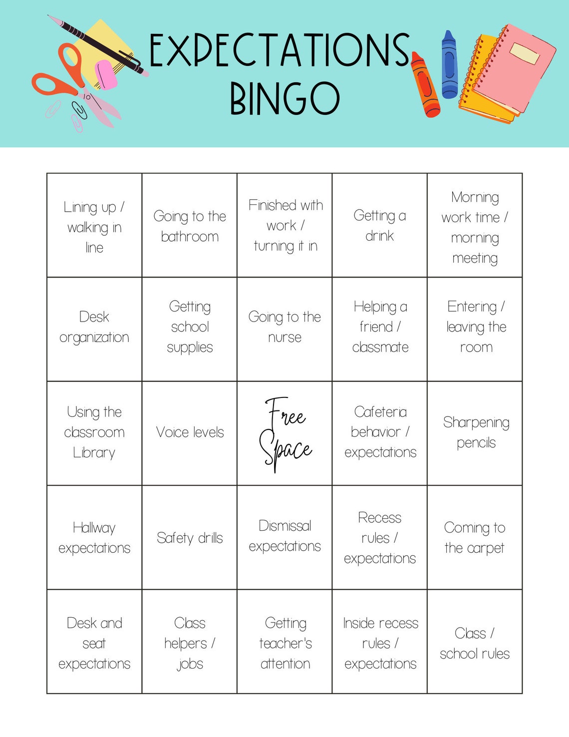 Back to School Procedures Bundle / Teacher Expectations Checklist ...