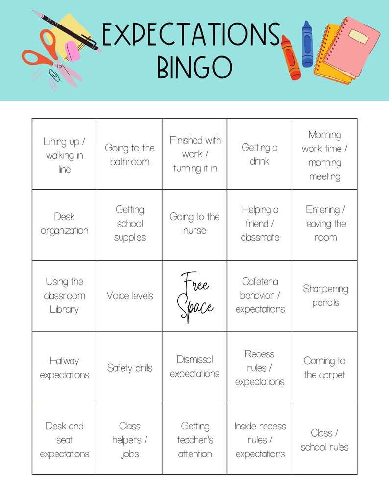 Back to School Procedures Bundle / Teacher Expectations Checklist ...