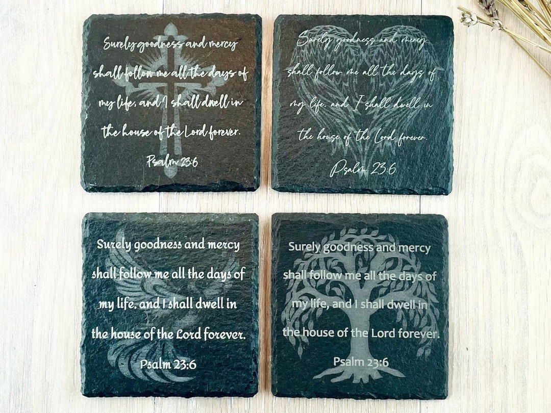 Bible Verse Slate Coasters Encouraging Bible Verse Gift Scripture ...