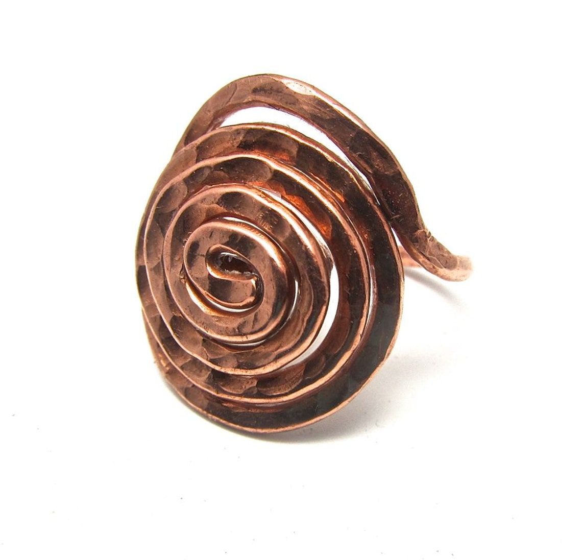 Big Large Bold SOLID Copper Handcrafted RING Hammered and Made to Order ...