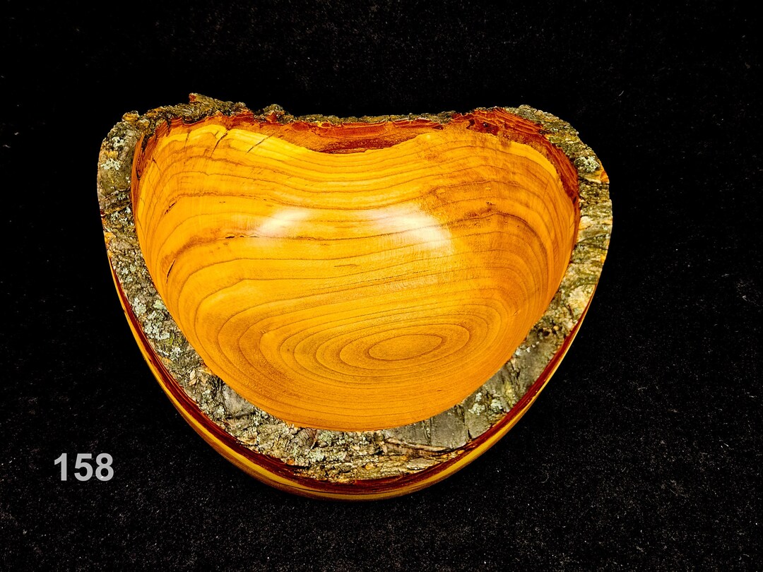 Hand Made Live Edge Plum Wood Bowl - Etsy