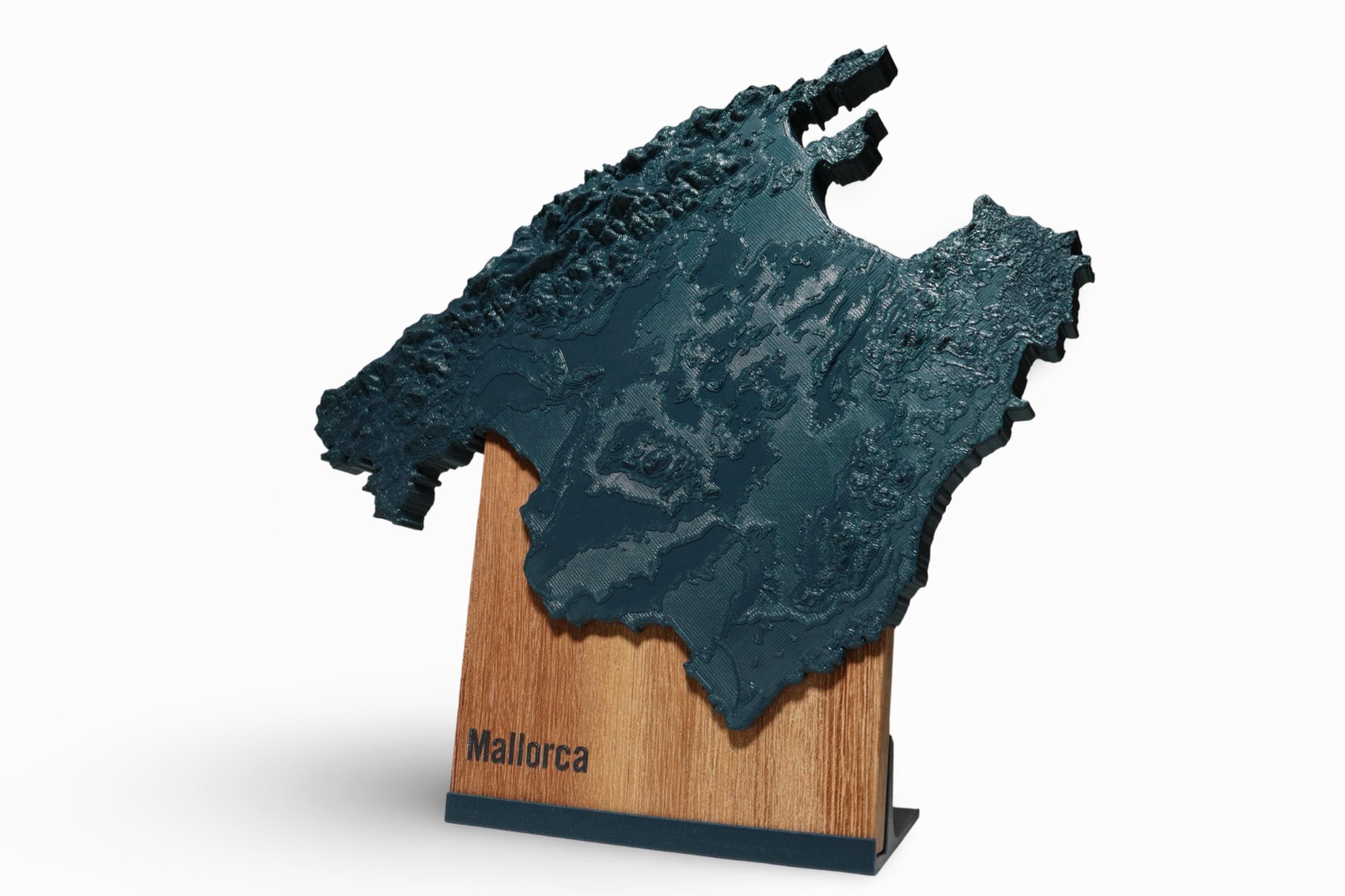 Mallorca 3D Map - Topographic Map of Mallorca - Etsy