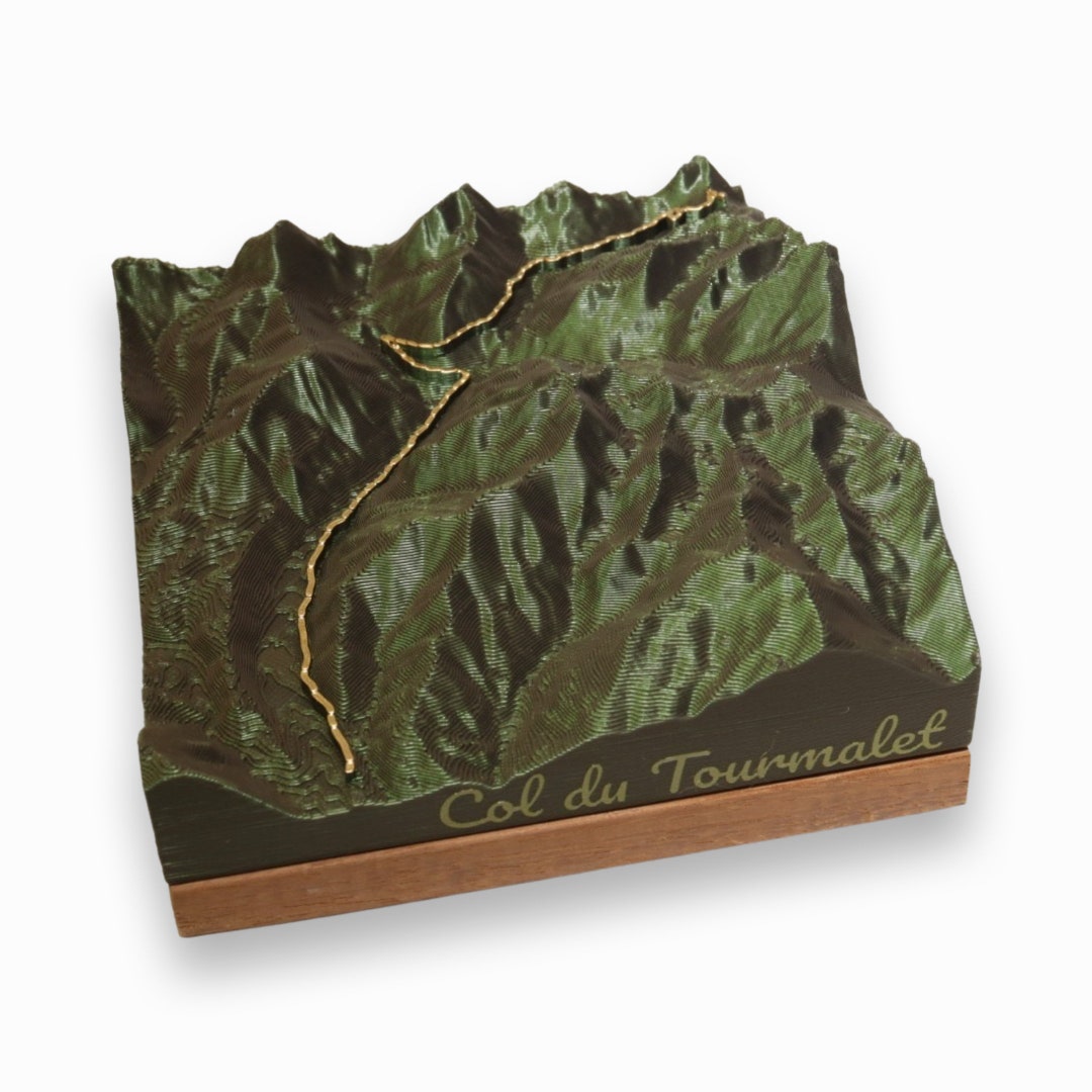 Col Du Tourmalet 3D Topographic Model - Etsy