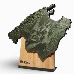 Mallorca 3D Map - Topographic Map of Mallorca - Etsy