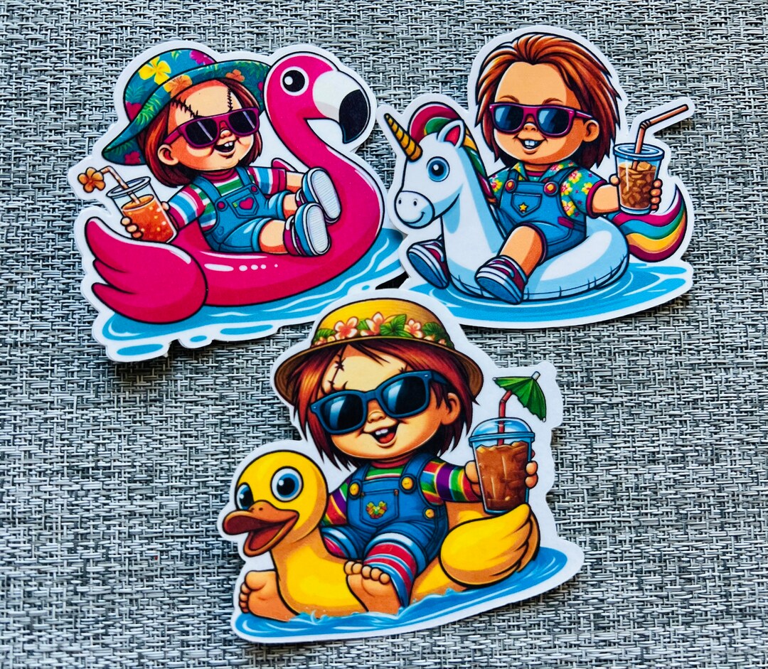 Chucky Sticker | Horror Sticker | Cute Horror | Custom Sticker - Etsy