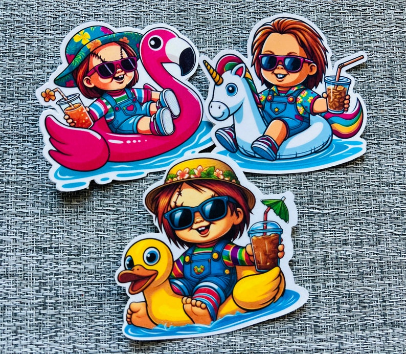 Chucky Sticker | Horror Sticker | Cute Horror | Custom Sticker - Etsy