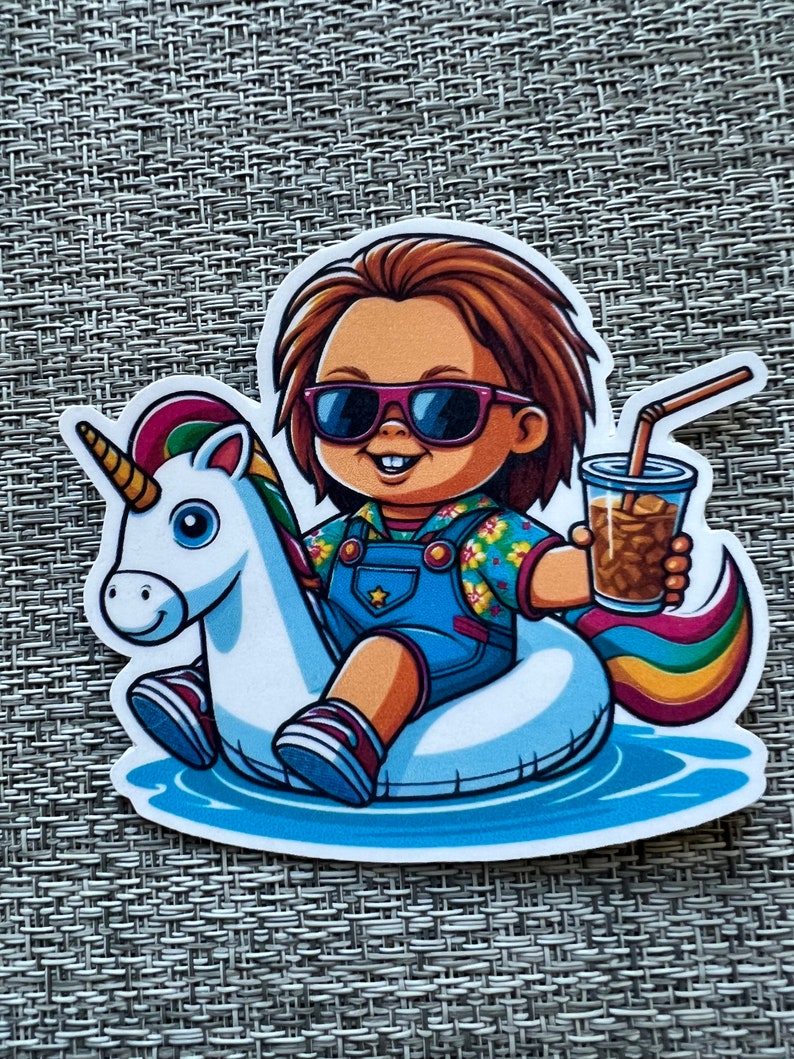 Chucky Sticker | Horror Sticker | Cute Horror | Custom Sticker - Etsy