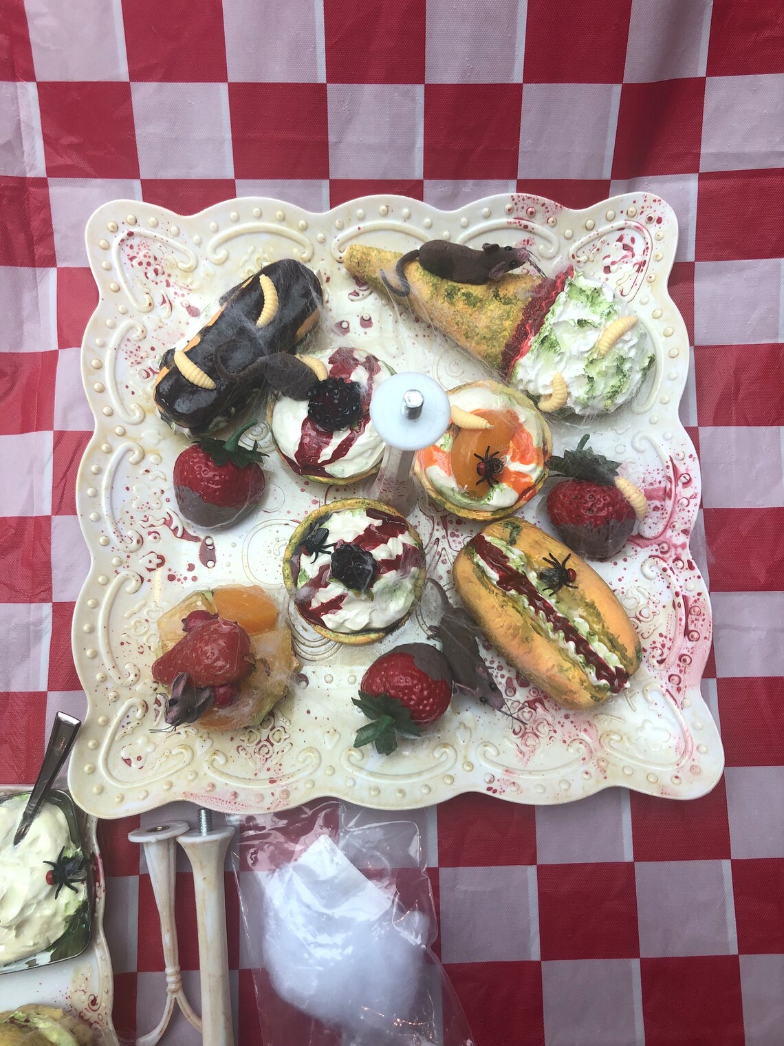 Horror Food Prop | Abandoned Afternoon Tea Prop | Halloween, Horror ...