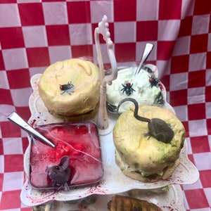 Horror Food Prop | Abandoned Afternoon Tea Prop | Halloween, Horror ...