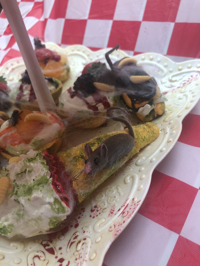 Horror Food Prop | Abandoned Afternoon Tea Prop | Halloween, Horror ...