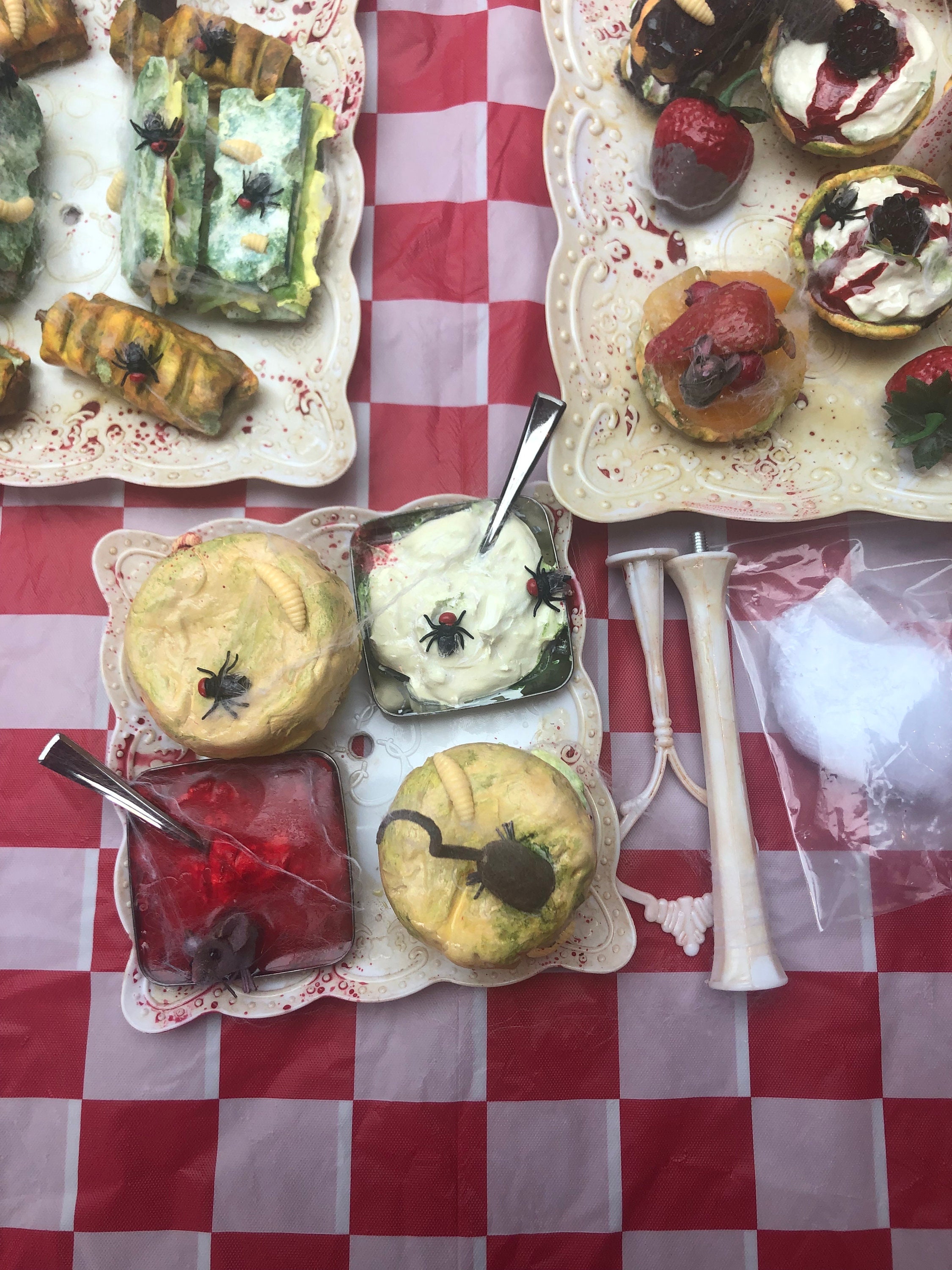 Horror Food Prop | Abandoned Afternoon Tea Prop | Halloween, Horror ...