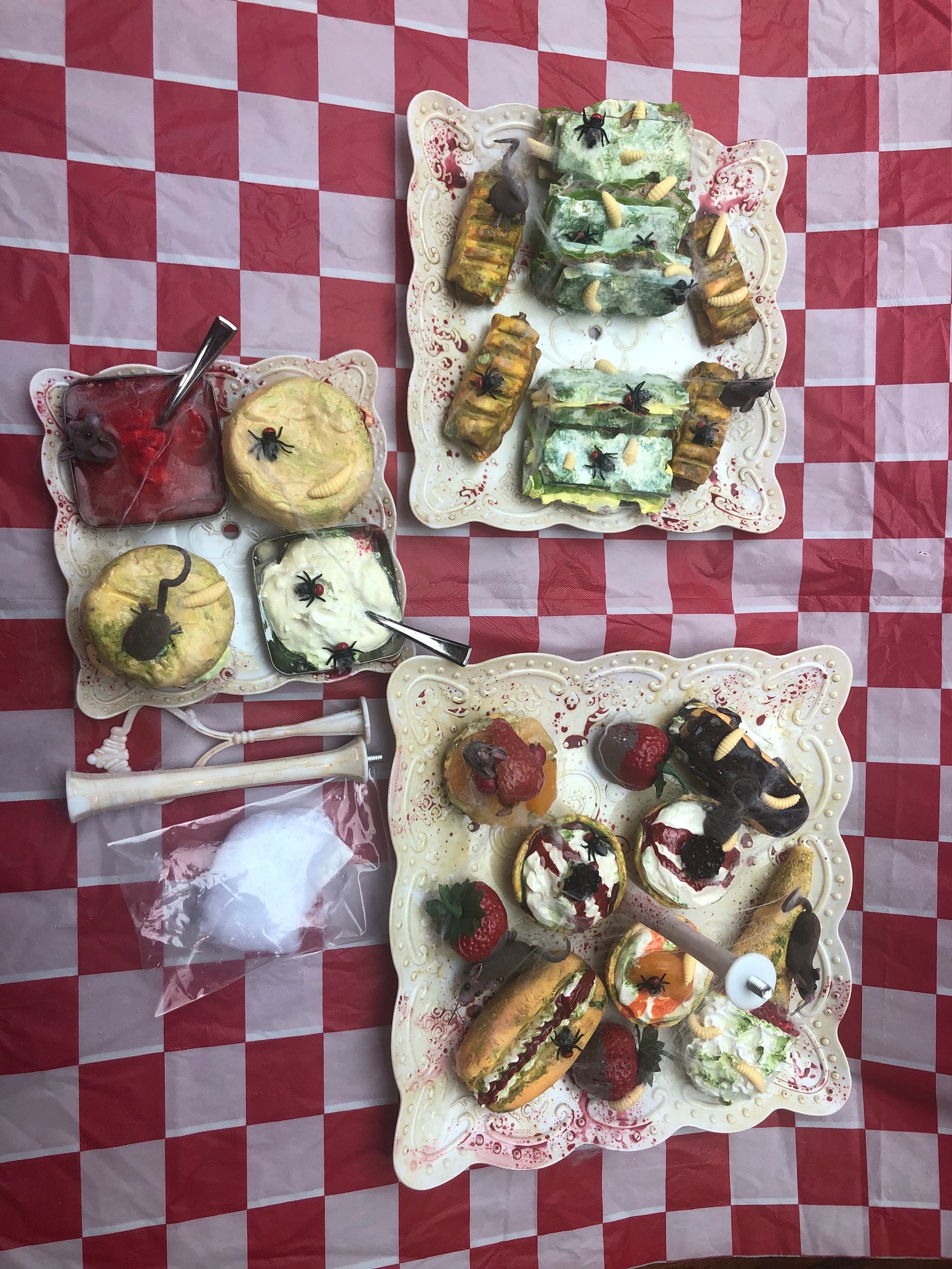 Horror Food Prop | Abandoned Afternoon Tea Prop | Halloween, Horror ...