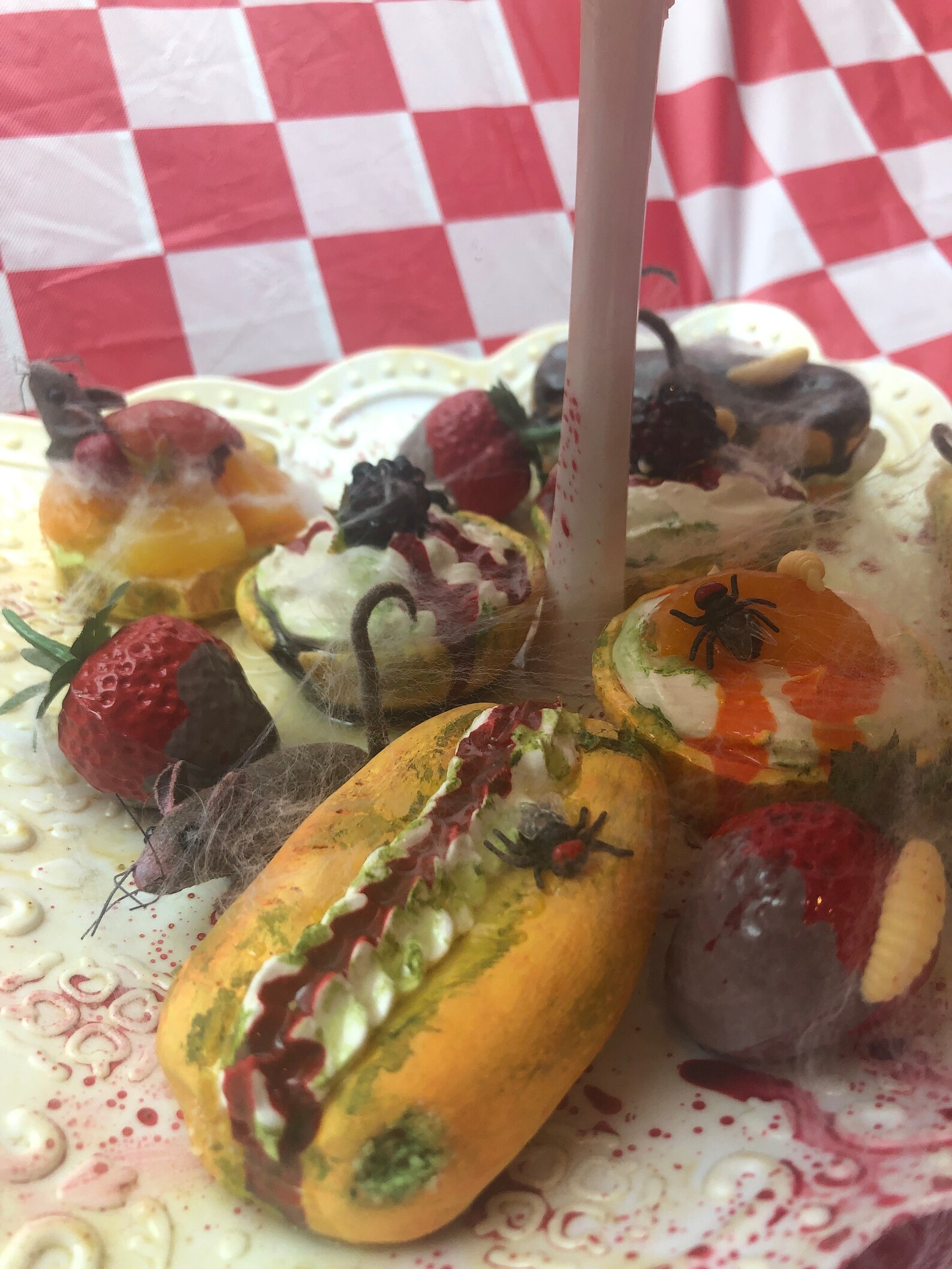 Horror Food Prop | Abandoned Afternoon Tea Prop | Halloween, Horror ...
