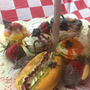 Horror Food Prop | Abandoned Afternoon Tea Prop | Halloween, Horror ...