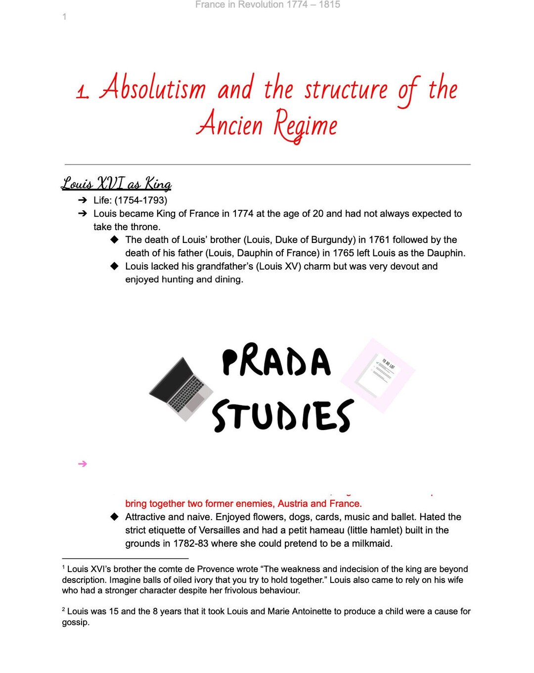 French Revolution | Study Notes | A Level History | Detailed Guide - Etsy