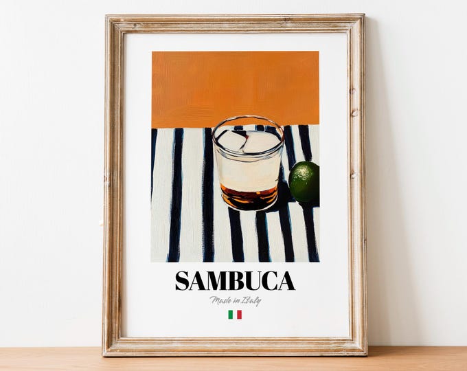 Sambuca Romantica Molinari the Liquor of Ancient Rome Etched-glass ...