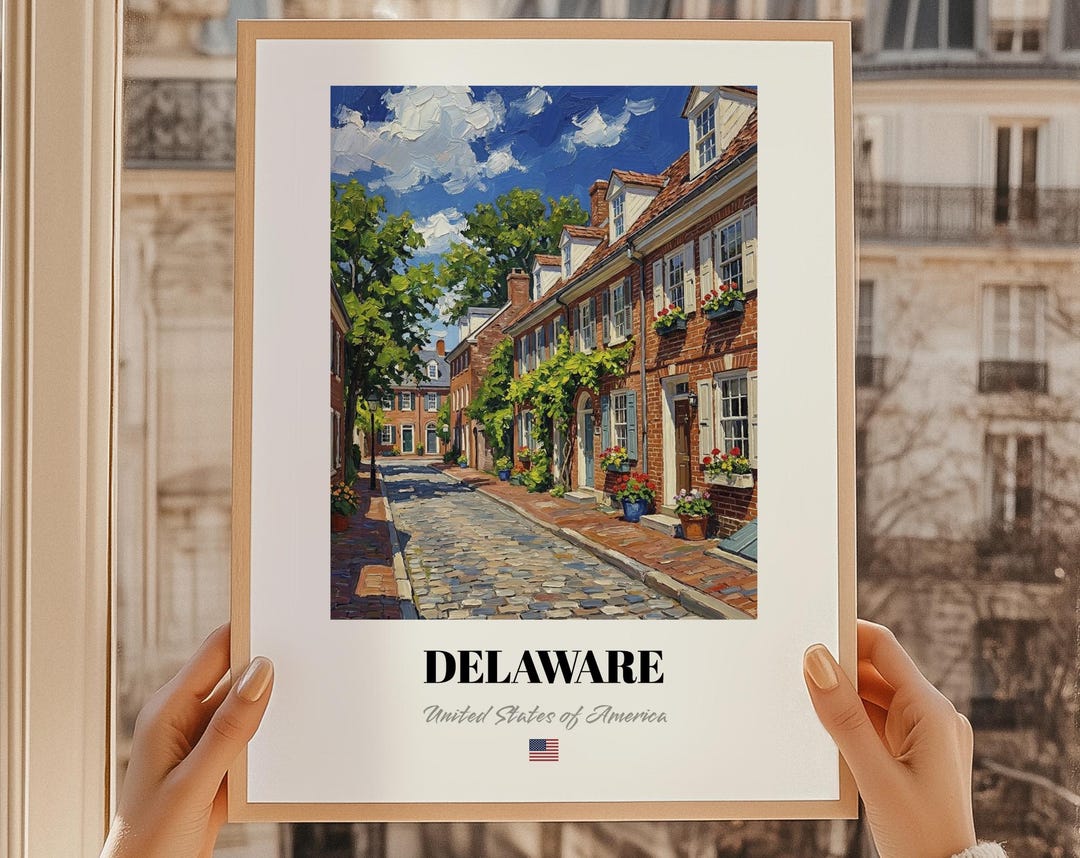 Delaware, USA Wall Art, Oil Painting Reproduction Print Poster ...
