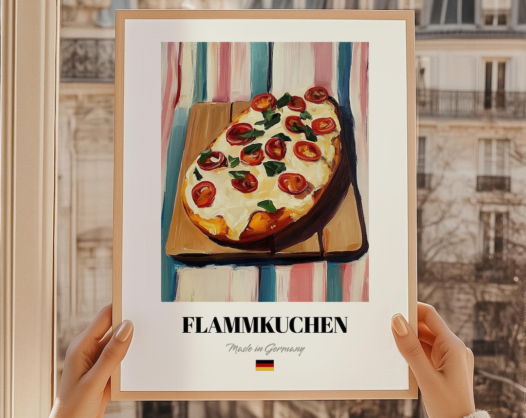 Flammkuchen Art Print, German Food Poster - Etsy