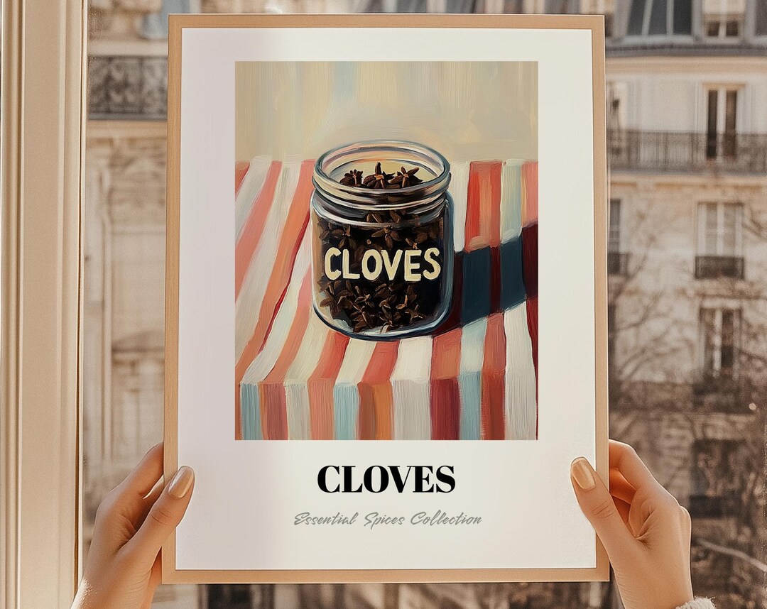 Cloves Spices Wall Art Print, Kitchen Decor - Etsy UK