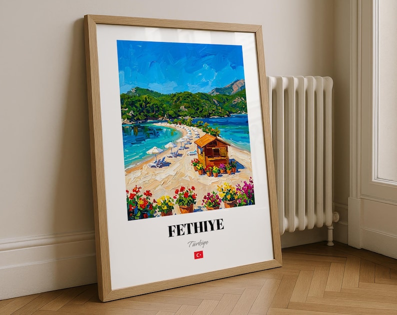 Fethiye Turkey Wall Décor, Oil Painting Reproduction Print Poster - Etsy