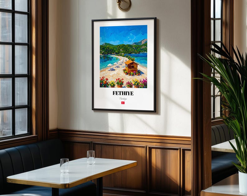 Fethiye Turkey Wall Décor, Oil Painting Reproduction Print Poster - Etsy
