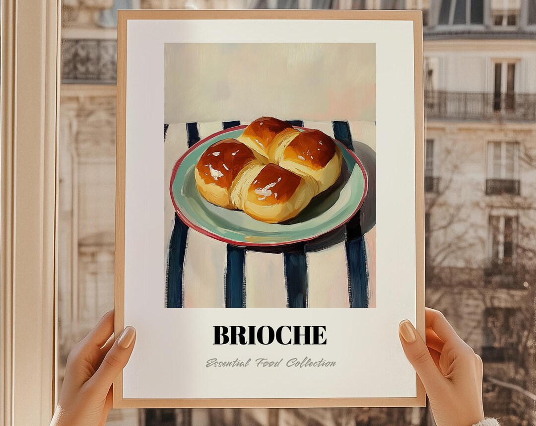 Brioche Print, French Cuisine Wall Art, Cafe Decor - Etsy