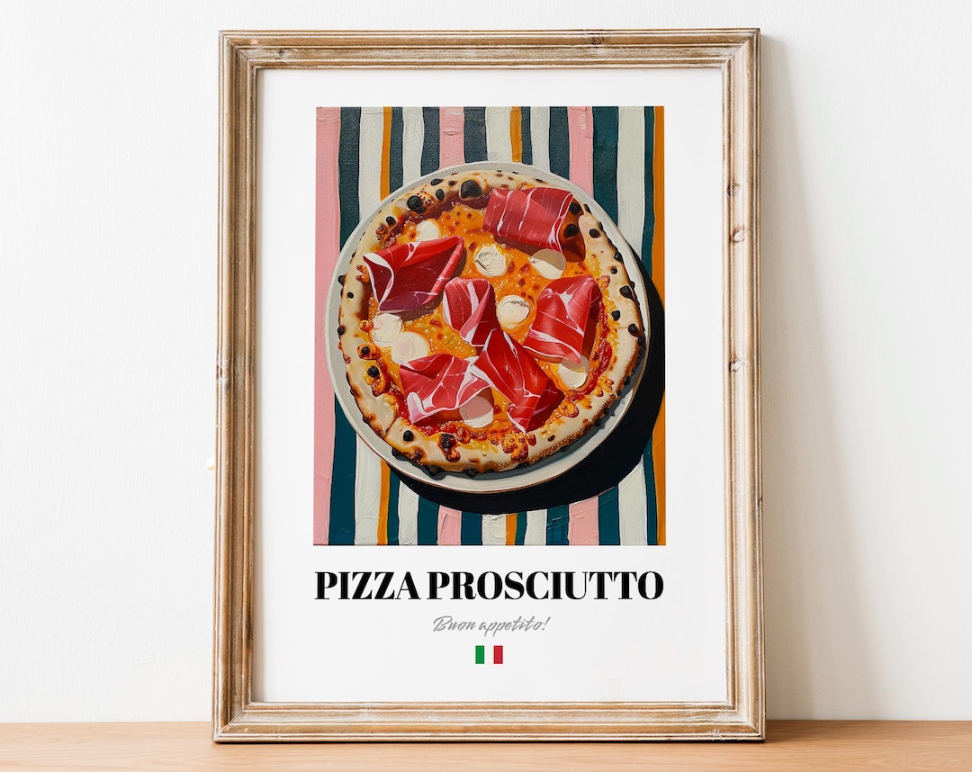 Boho Pizza Prosciutto Art: Gourmet Topping Decor With an Italian Flavor ...