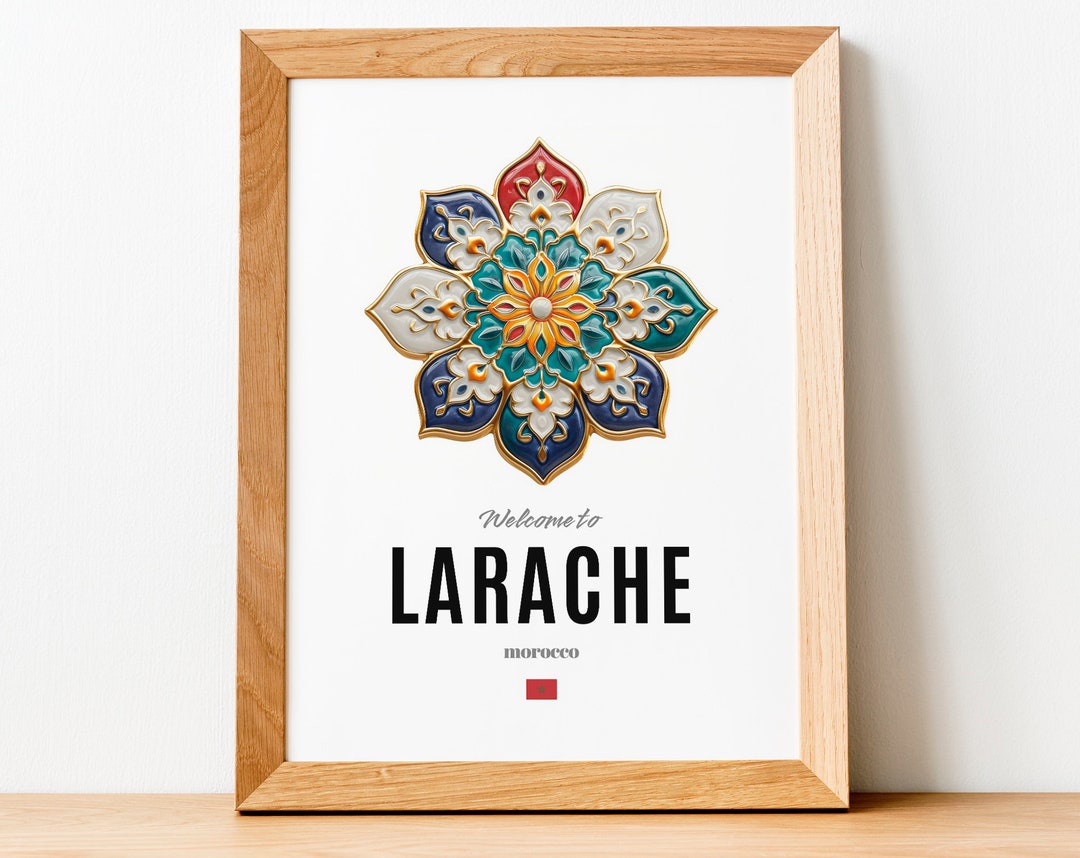 Larache, Tanger-tetouan-al Hoceima, Morocco Porcelain Heraldic ...