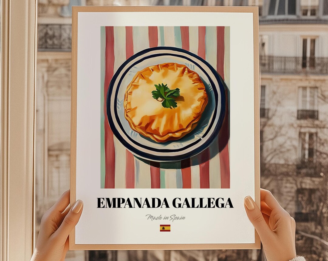 Empanada Gallega Print, Spanish Pastry Wall Art - Etsy