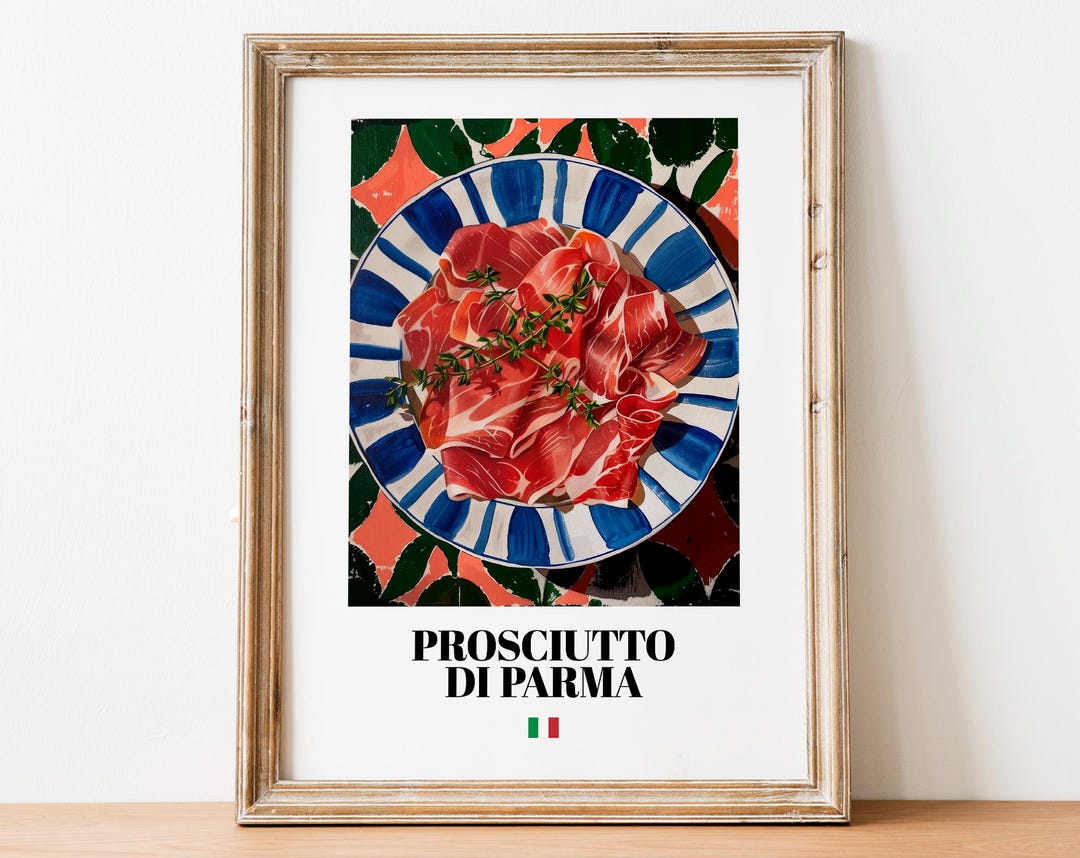 Prosciutto Di Parma Wall Art: Italian Ham Decor for Food Lovers - Etsy