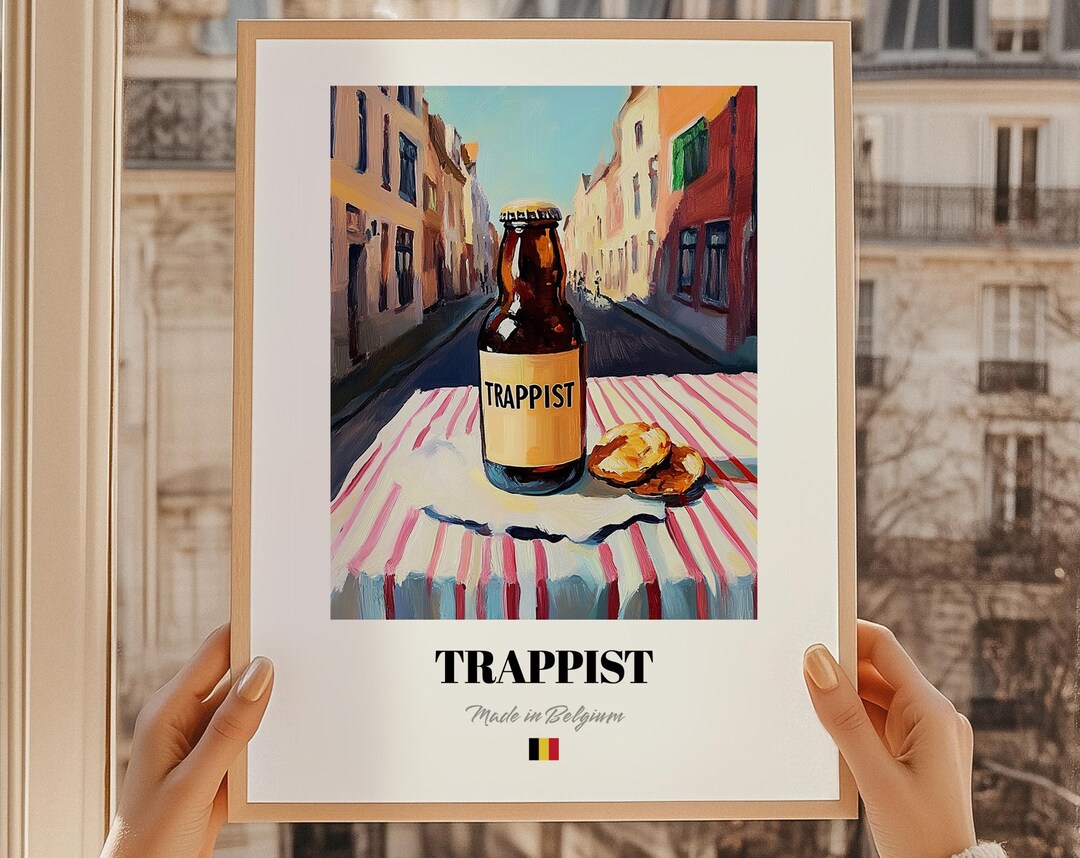 Trappist, Belgian Beer, Trappist Poster, Belgian Bar Décor, Beer Wall ...