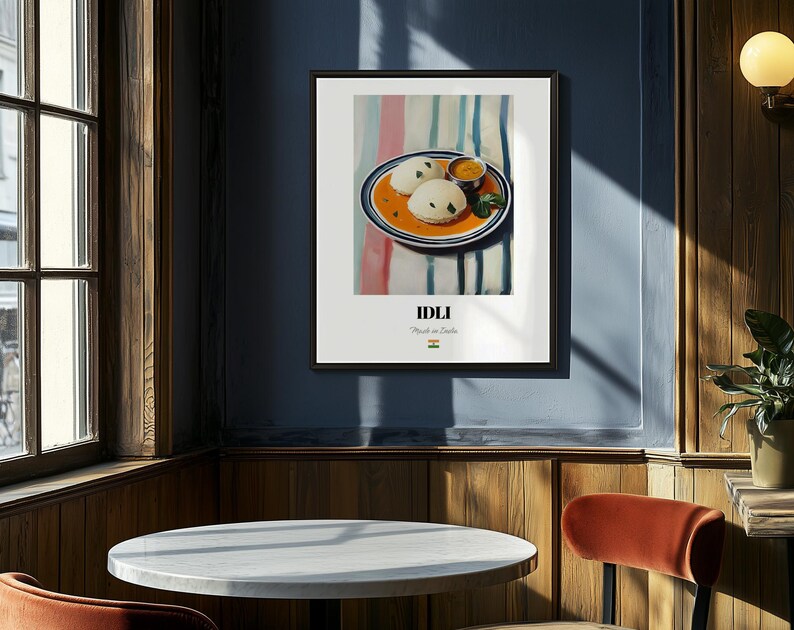 Idli Print, Indian Steamed Cake Wall Art, Indian Cuisine Decor - Etsy
