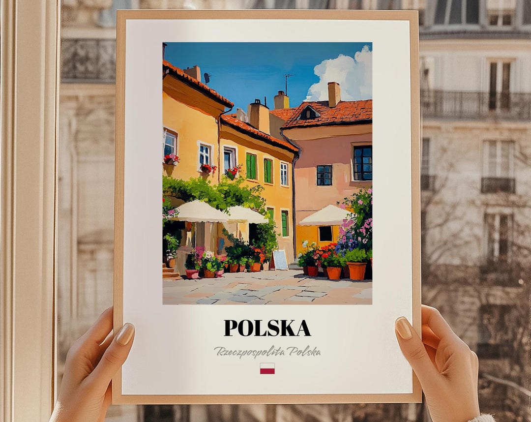 Poland Street Scene Print, Polish Art, Home Decor - Etsy