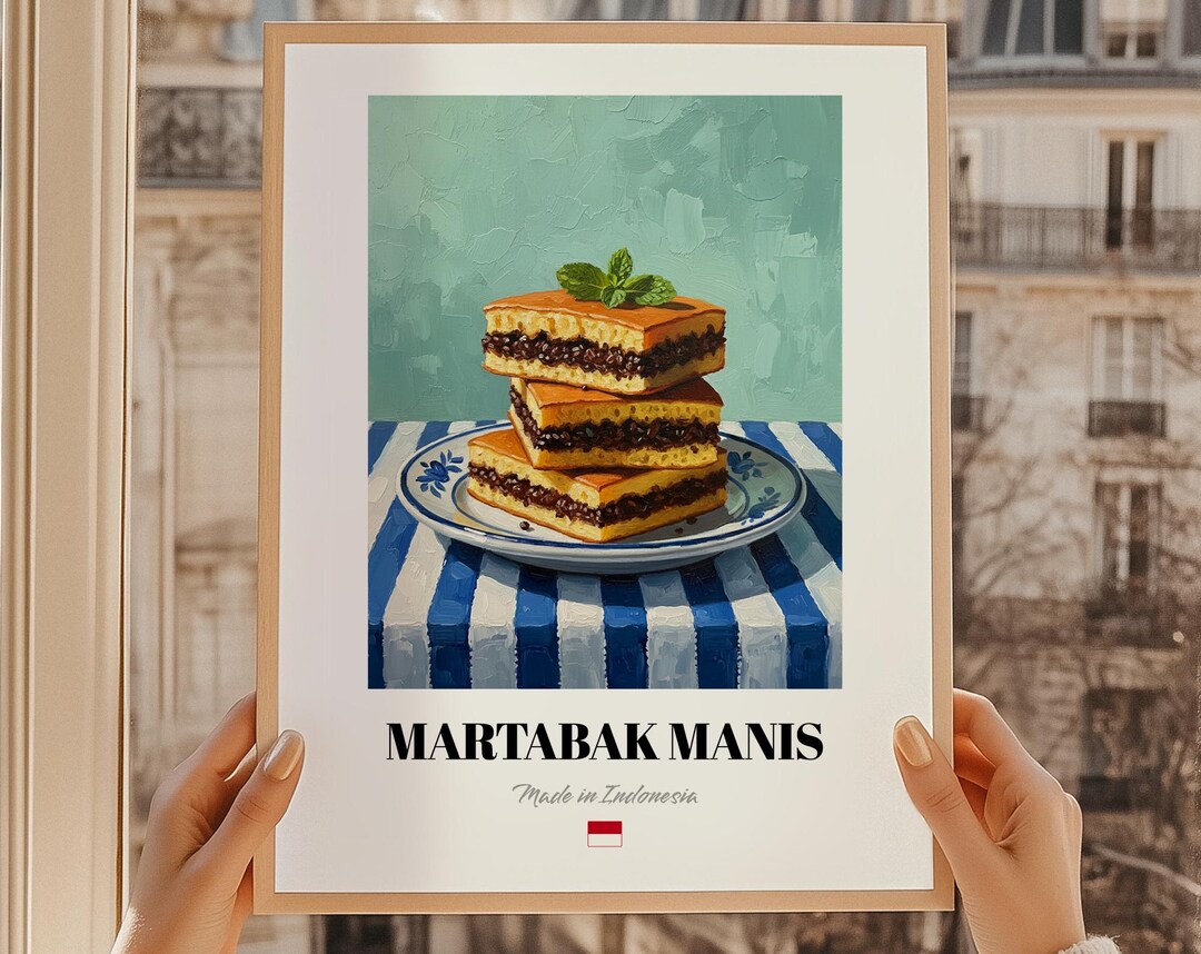 Martabak Manis Retro Kitchen Print Poster, Indonesian Food Wall Art - Etsy