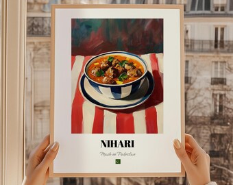 Nihari Art Print, Pakistani Food Poster, Traditional South Asian ...