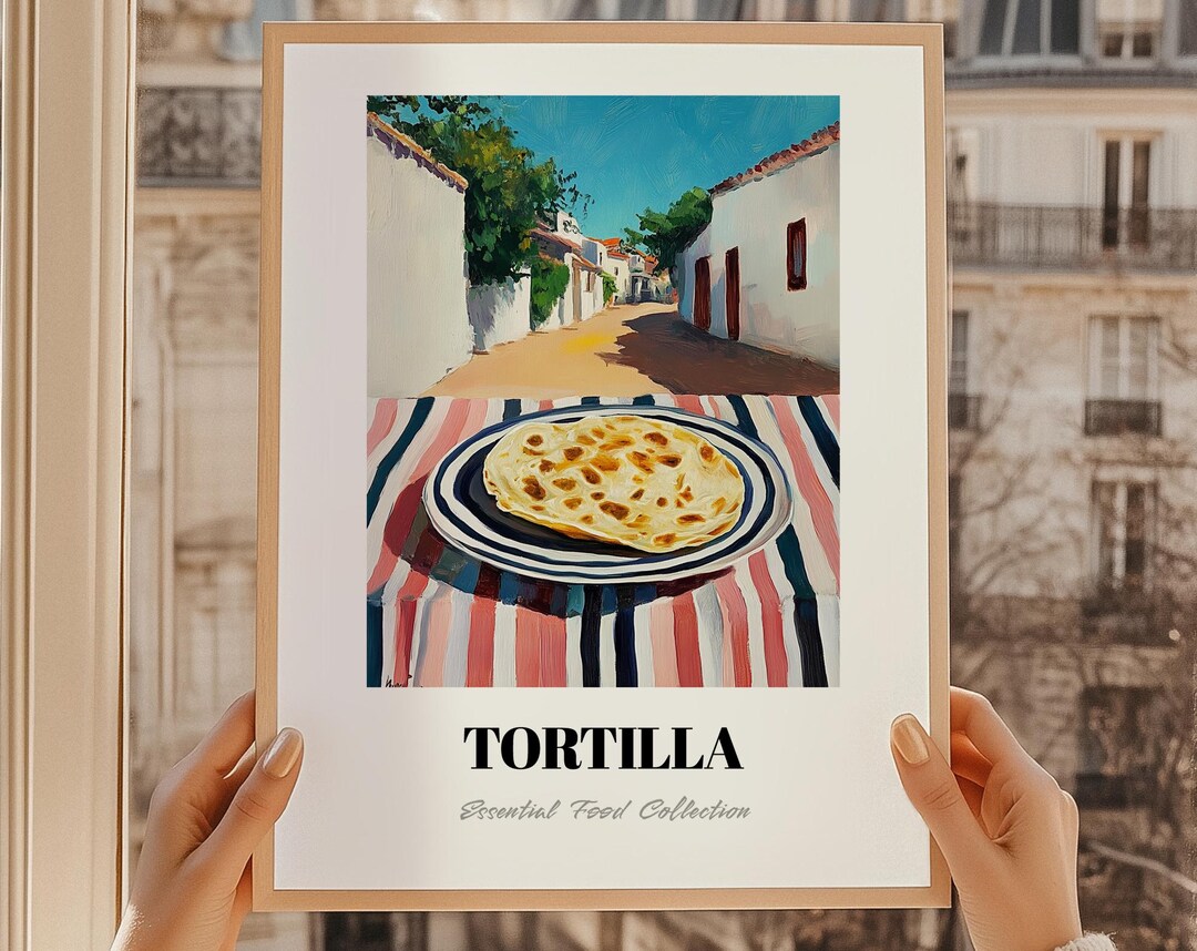 Tortilla Art Print, Mexican Food Wall Decor - Etsy