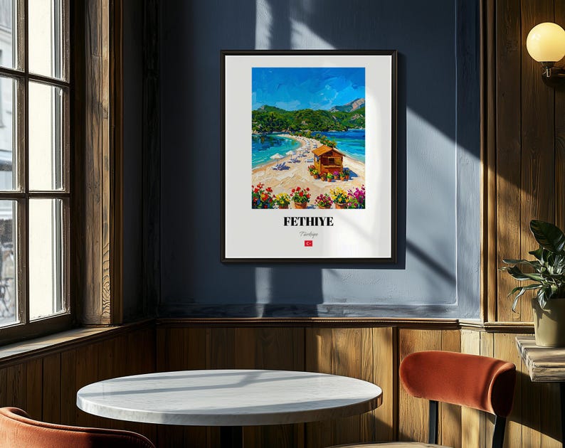 Fethiye Turkey Wall Décor, Oil Painting Reproduction Print Poster - Etsy