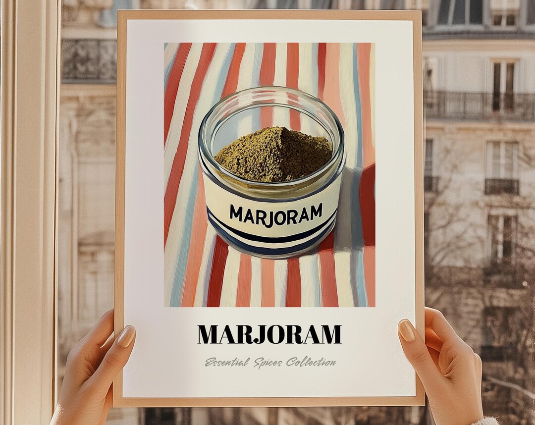 Marjoram Spice Giclée Print, Kitchen Wall Art - Etsy