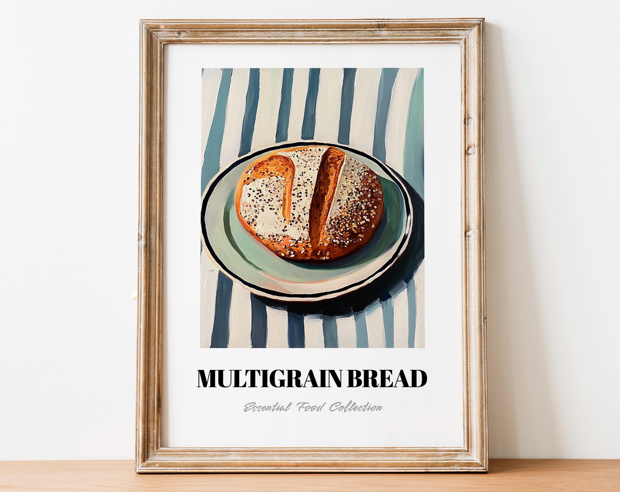 Multigrain Bread Kitchen Wall Art Print - Etsy