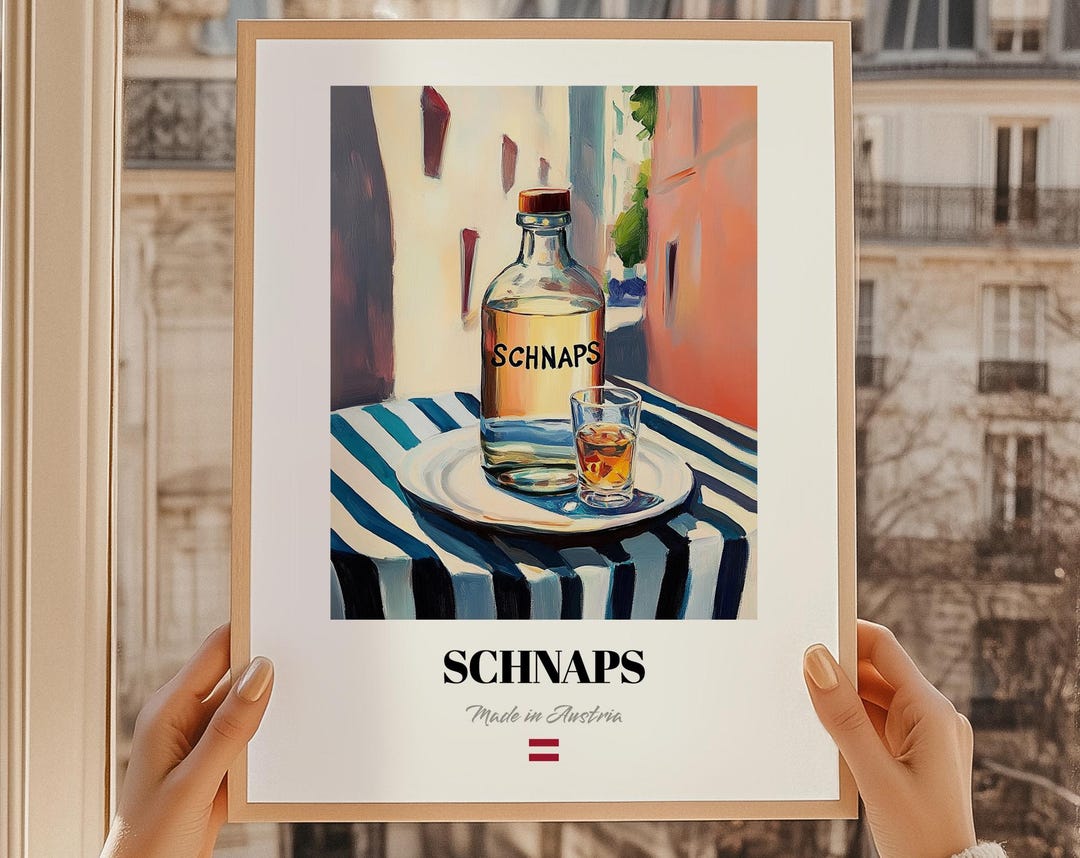 Austrian Schnaps Poster, Spirit Wall Art, Bar Decor - Etsy