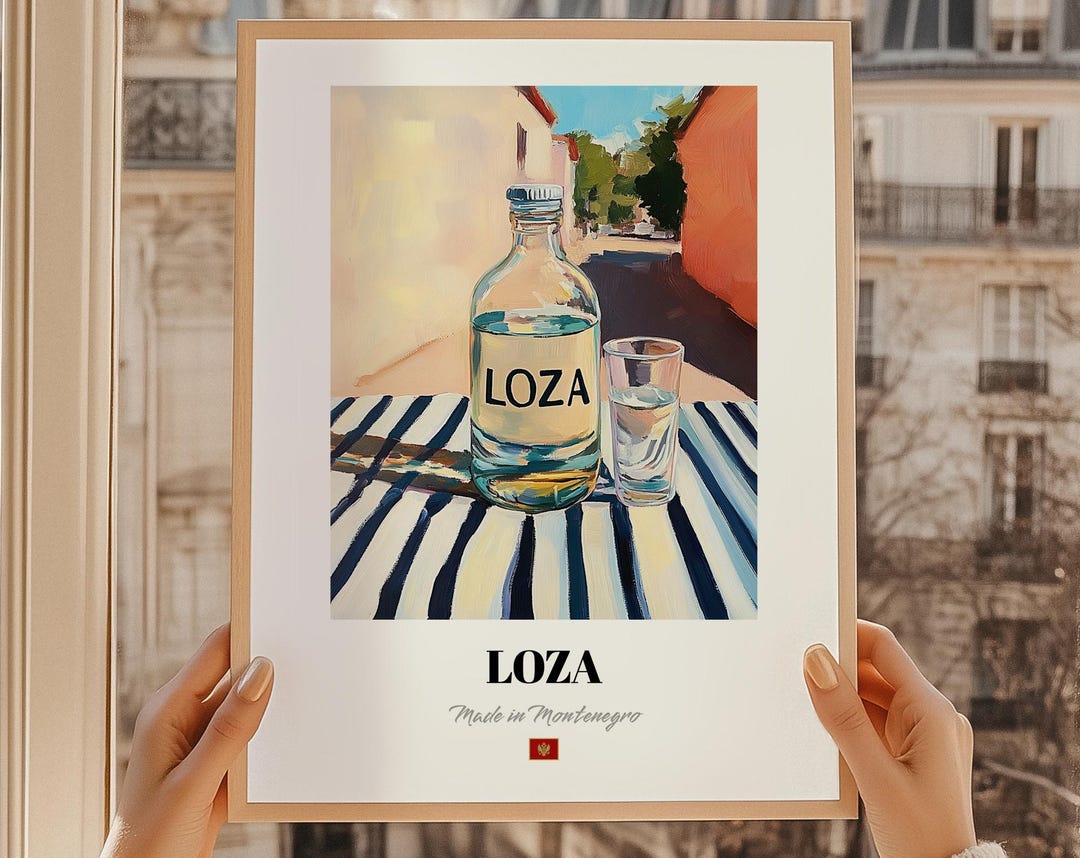 Montenegro Loza Spirit Poster, Kitchen Bar Decor - Etsy
