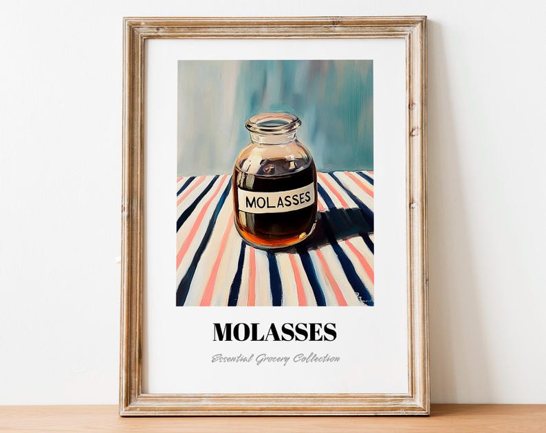 Molasses Art Print, Groceries Kitchen Decor - Etsy