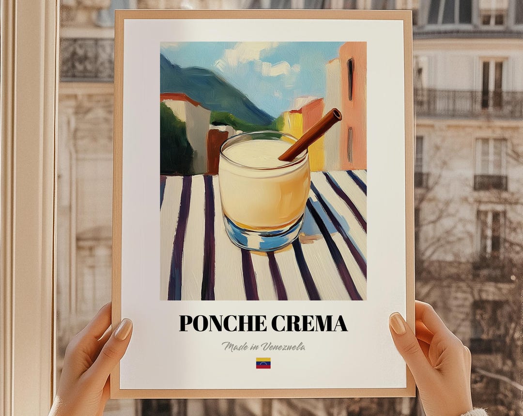 Ponche Crema Poster, Venezuelan Spirit Art, Dining Room Decor - Etsy