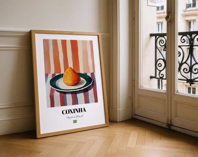 Coxinha Art Print, Brazilian Cuisine Poster - Etsy