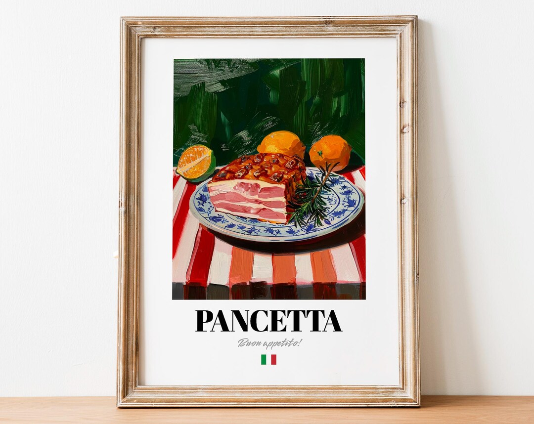 Vintage Pancetta Art: Italian Bacon Decor With a Savory Twist - Etsy