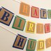 Blocks Birthday Banner Custom Name Building Toy - Etsy