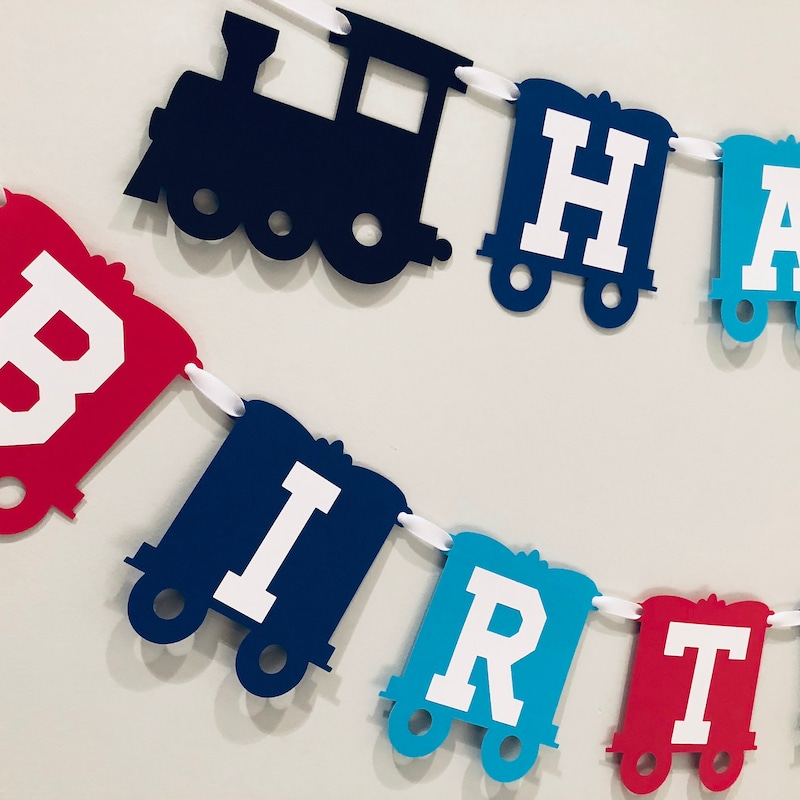 Birthday Train Svg - Etsy