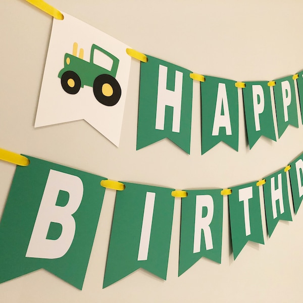 Tractor Banner - Etsy